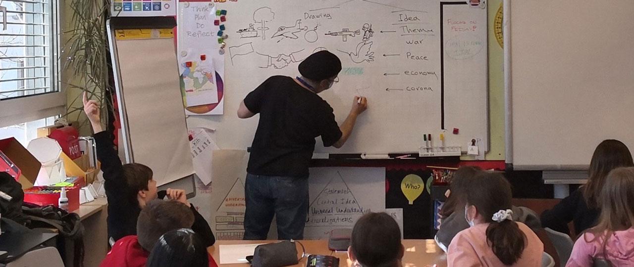 Cartooning with Hani Abbas | Ecolint CDA